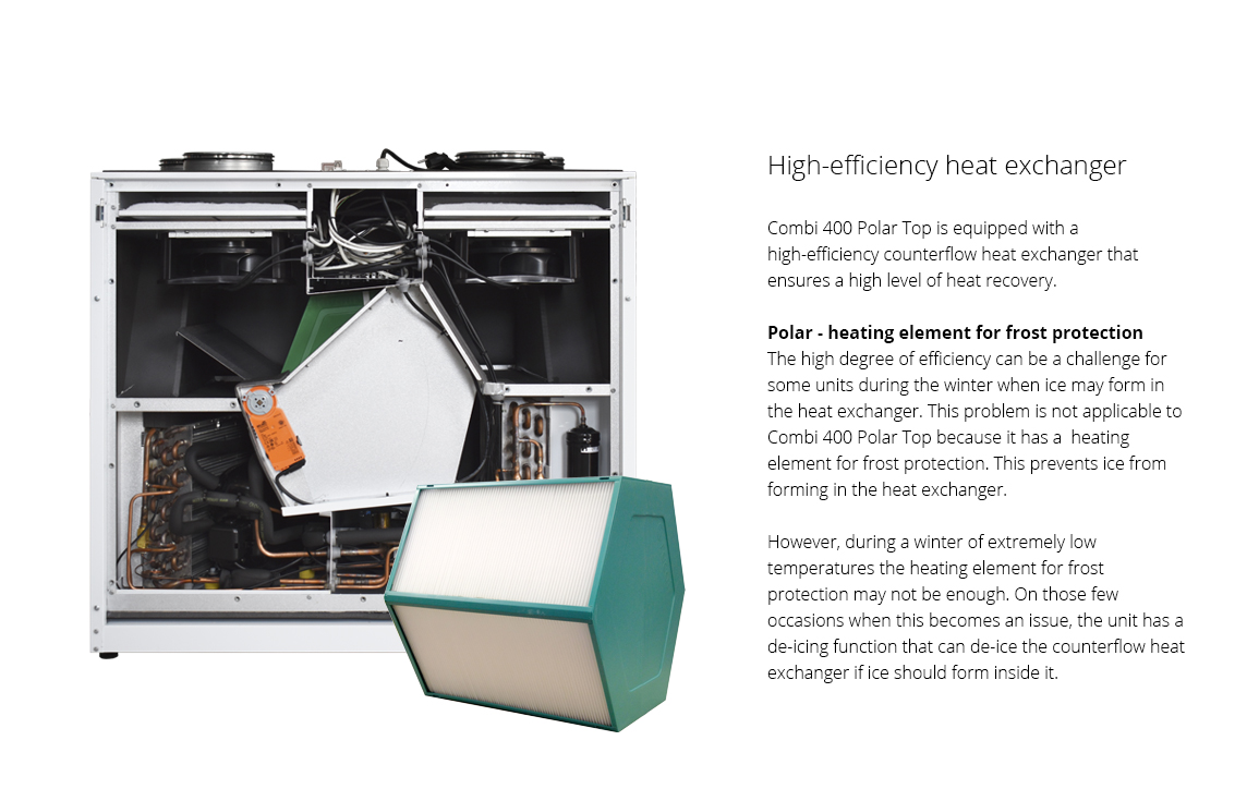 Combi 400 Polar Top | Ventilation and Heat Recovery