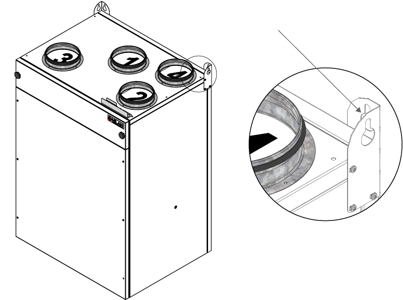 Ventilation unit Comfort CT500 has low power consumption